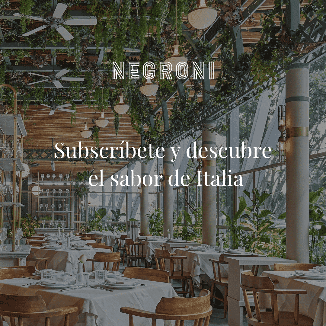 Menú de pastas y comida italiana | NEGRONI