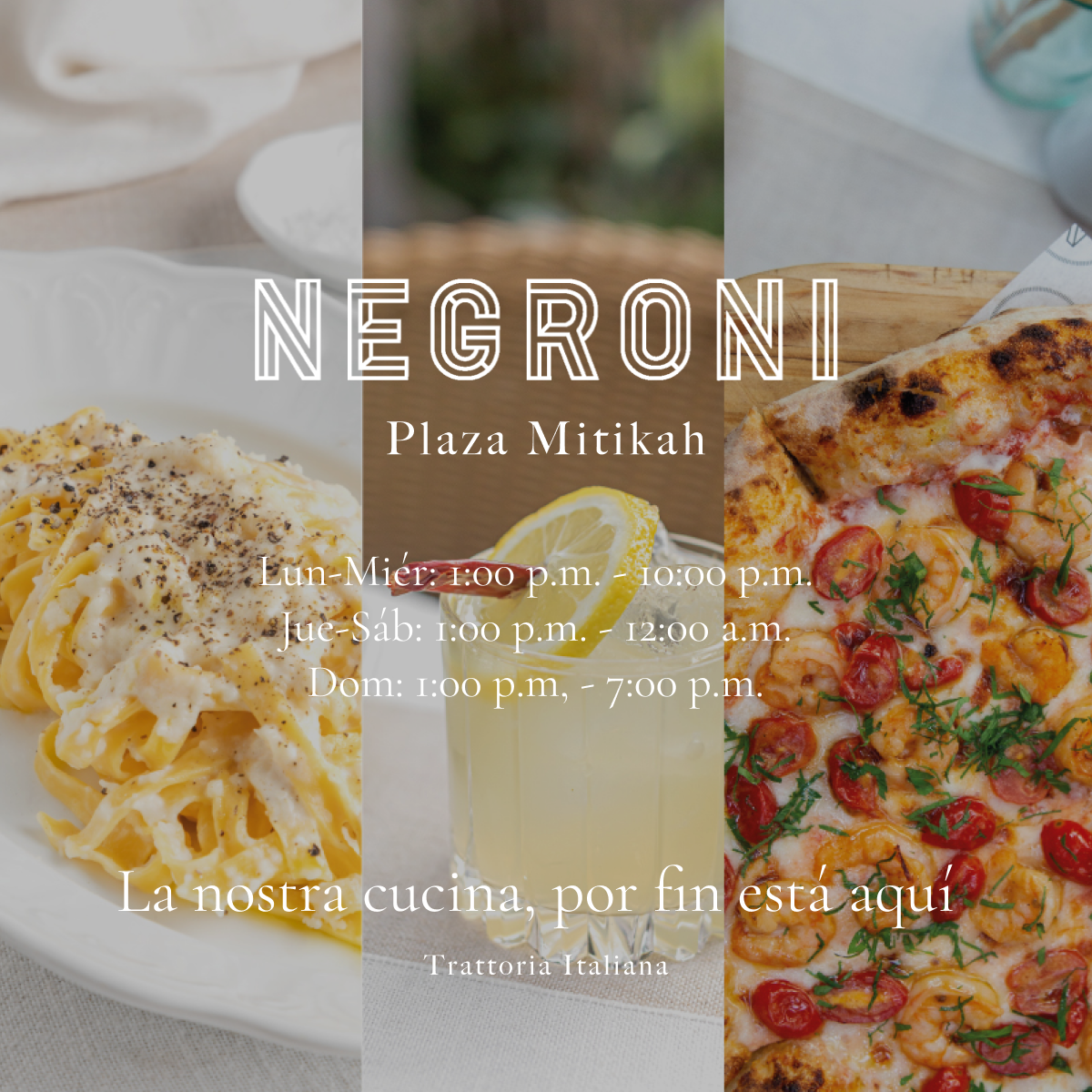 Menu - Negroni